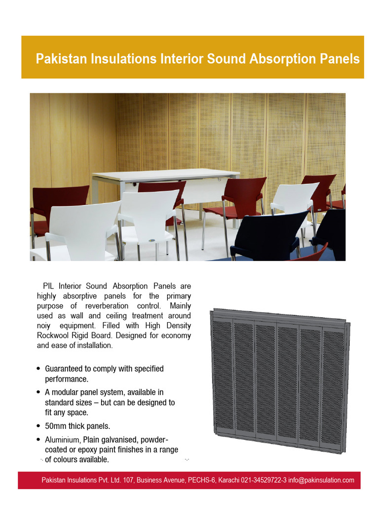 Pakistan Insulation Sound Absorbtion Panel | PDF | Classical Mechanics ...