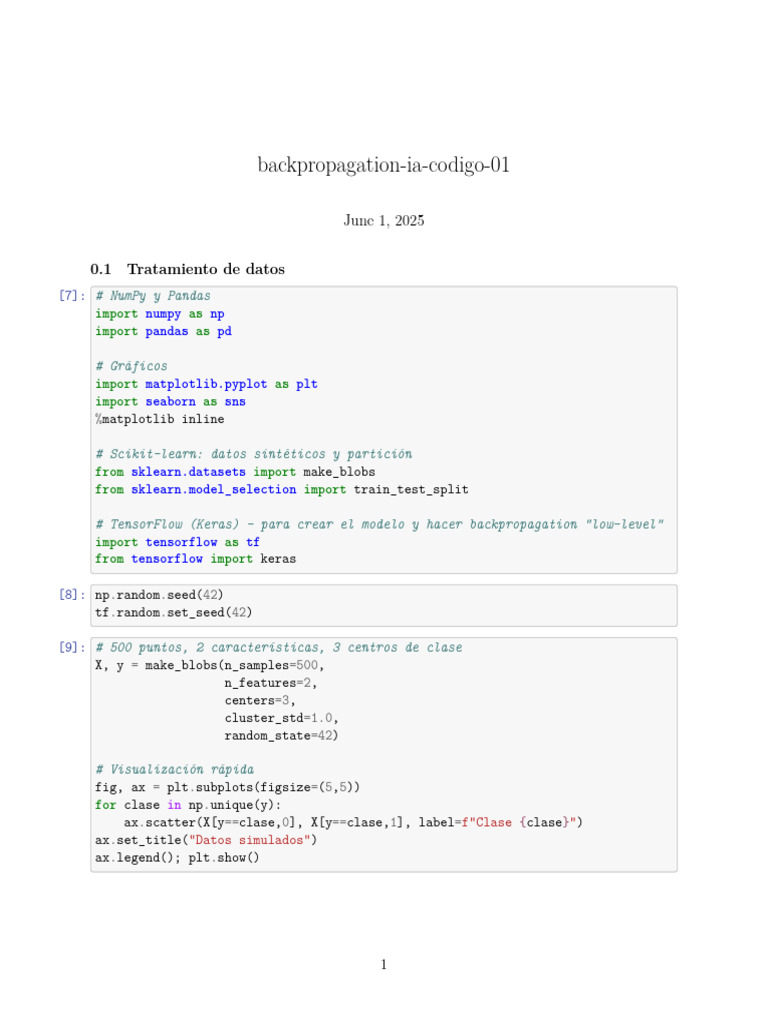 Backpropagation Ia Codigo 01 | PDF | Machine Learning | Artificial ...