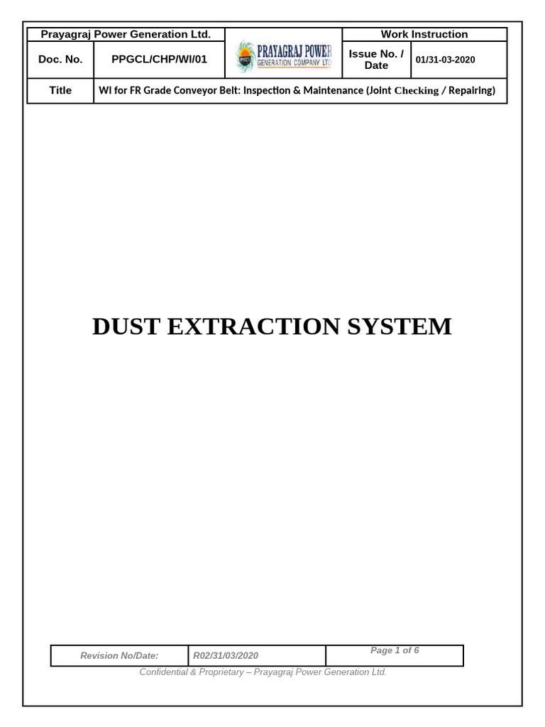 PPGCL CHP Wi For de System | PDF | Personal Protective Equipment ...