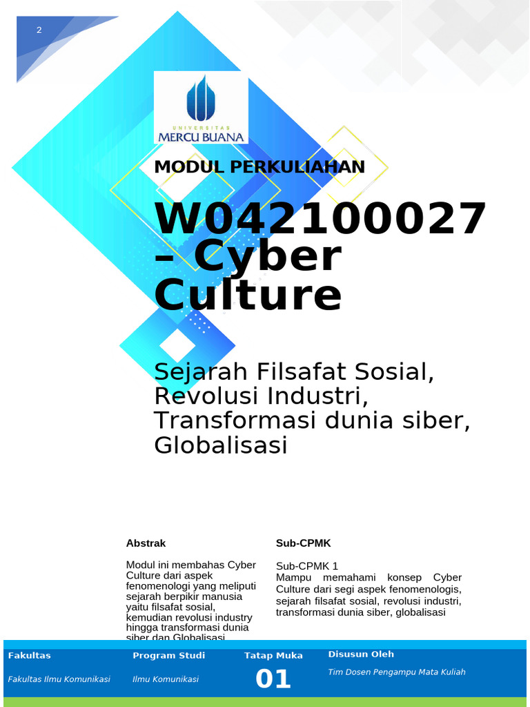 Modul TM 1 Cyber Culture - Ok | PDF
