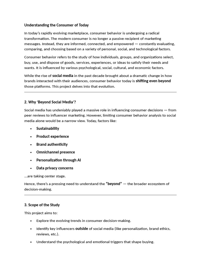 Changing Consumer Behaviour Beyond Social Media | PDF | Consumer ...