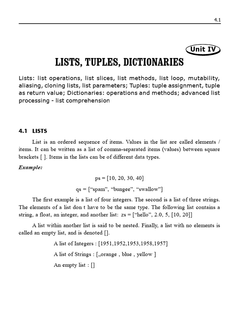 Unit 4 | PDF | Control Flow | Parameter (Computer Programming)