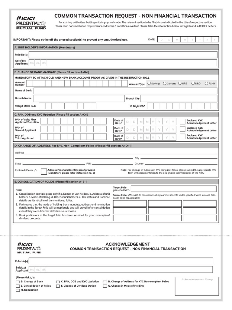 Non-Financial Transaction Request Form | PDF | Signature