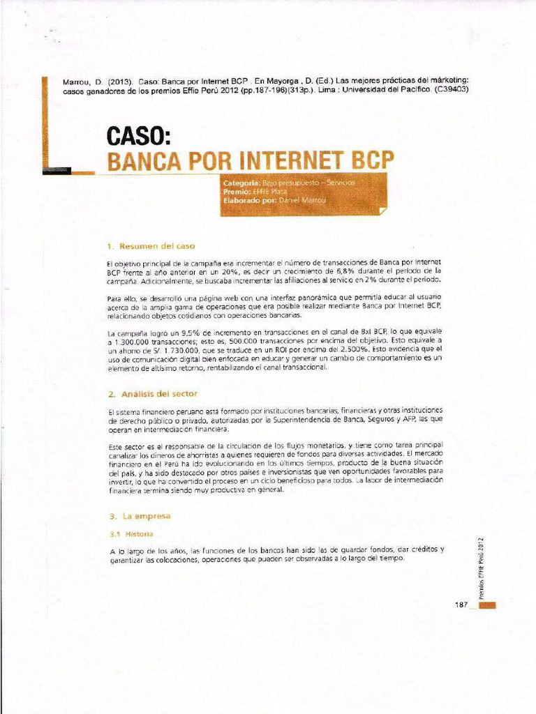 Caso BCP Banca Por Internet | PDF