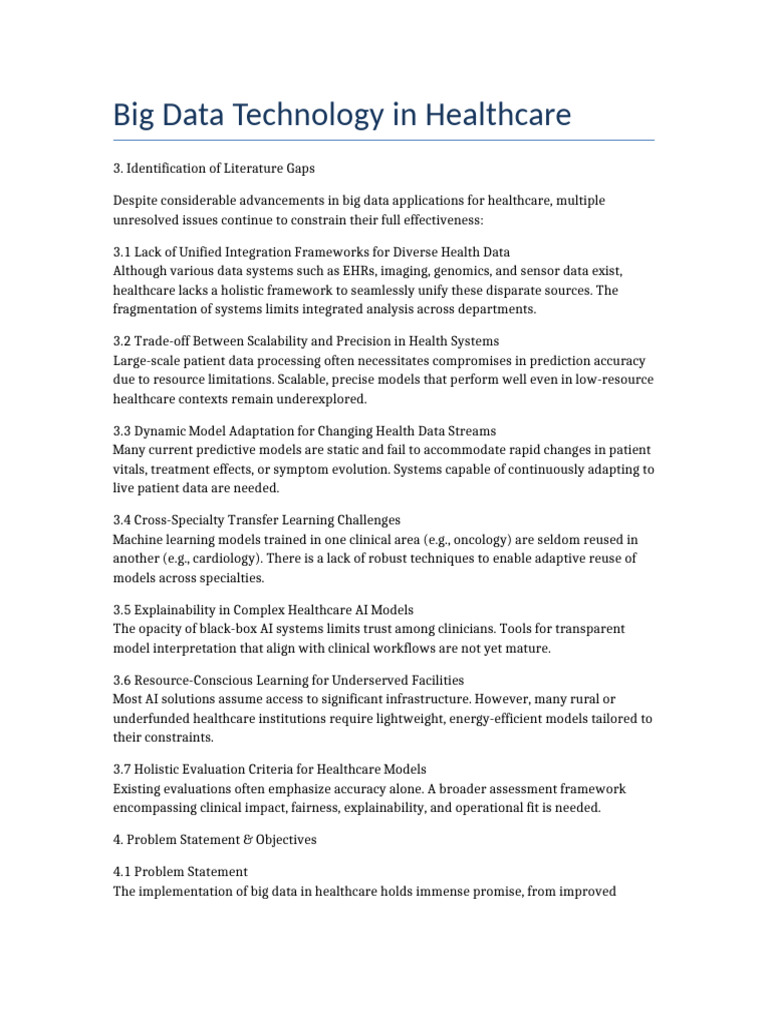 Big Data Healthcare Rewritten | PDF | Artificial Intelligence | Intelligence (AI) & Semantics