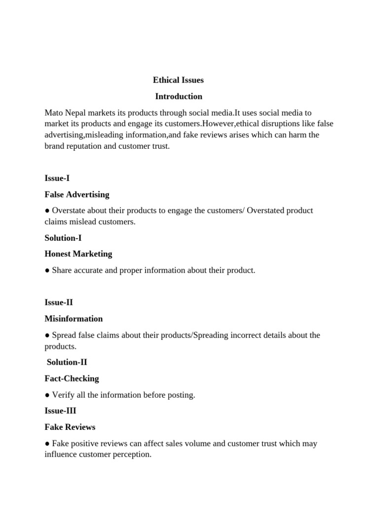 Ethical Issues | PDF