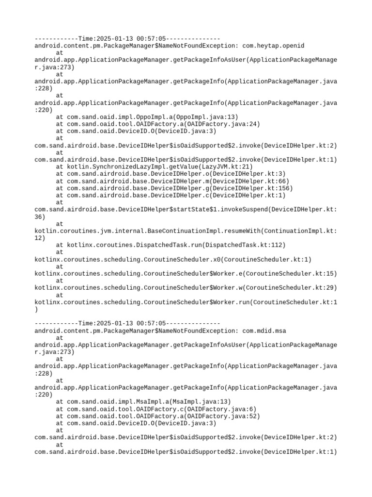 Exception 20250113 | PDF