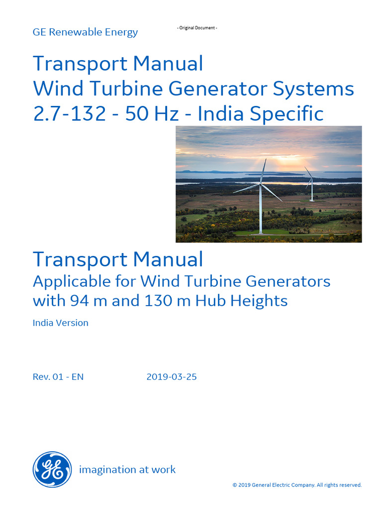 Wind Turbine Transport Manual India | PDF | Trailer (Vehicle) | Tractor