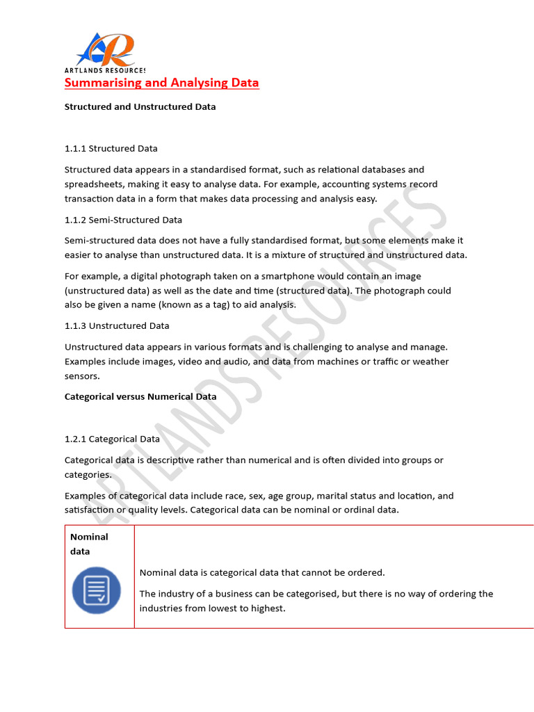 Summarising and Analysing Data-22 | PDF | Standard Deviation | Normal Distribution