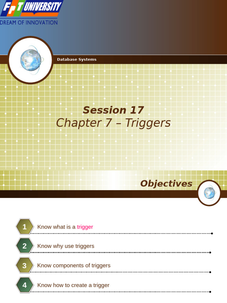 15 - Chapter 7 - Triggers | PDF | Databases | Programming Paradigms