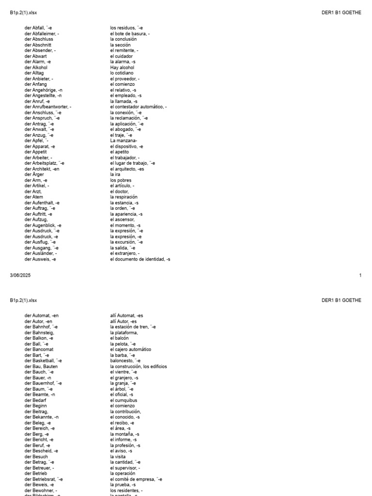 B1p.2 (1) .XLSX - DER1 B1 GOETHE | PDF