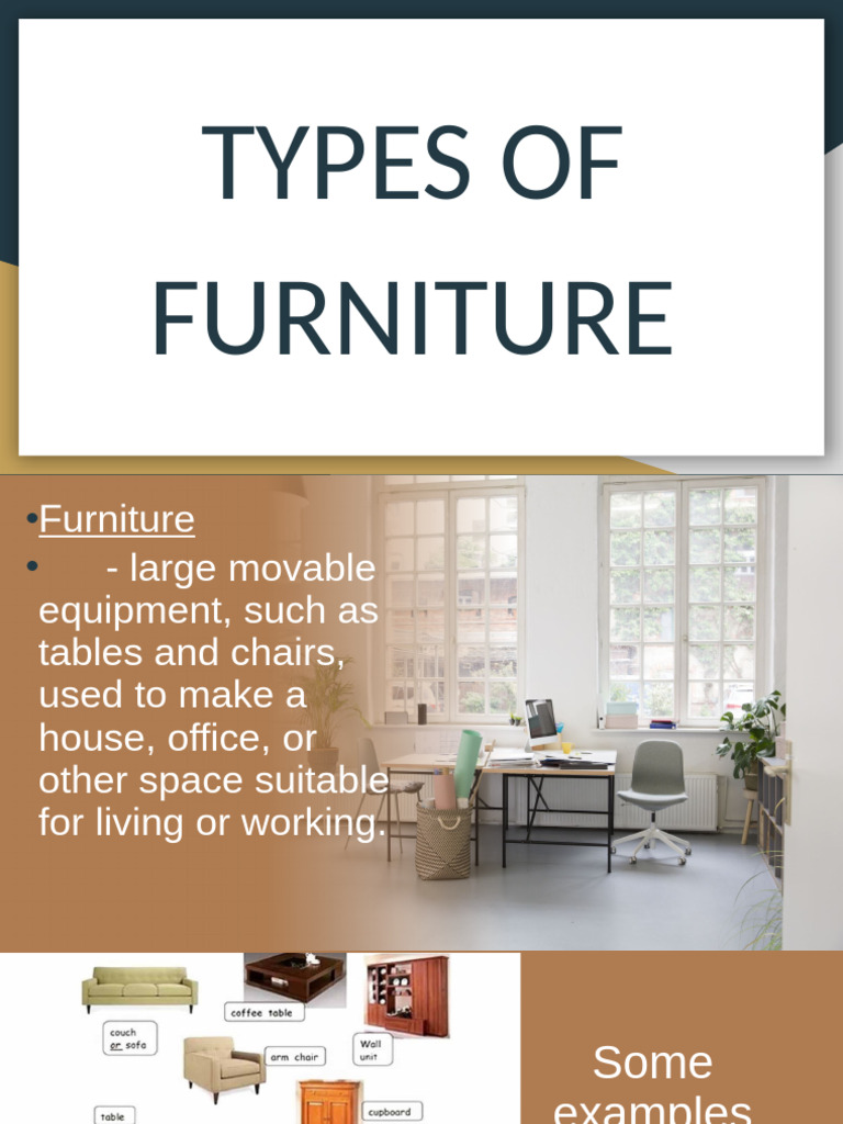 Types of Furniture Explained | PDF