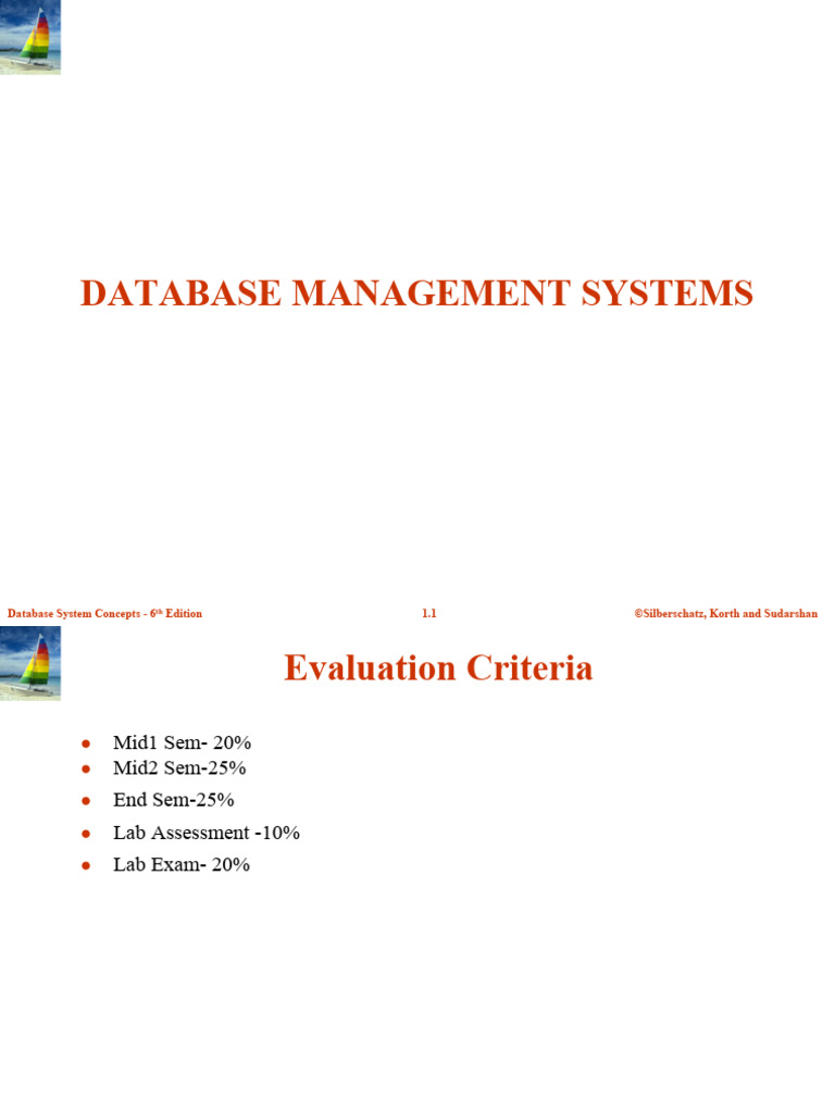 Database System Concepts - Introduction | PDF | Databases | Relational Model