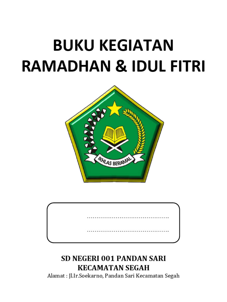 Buku Kegiatan Bulan Ramadhan SDN 001 Pandan Sari | PDF