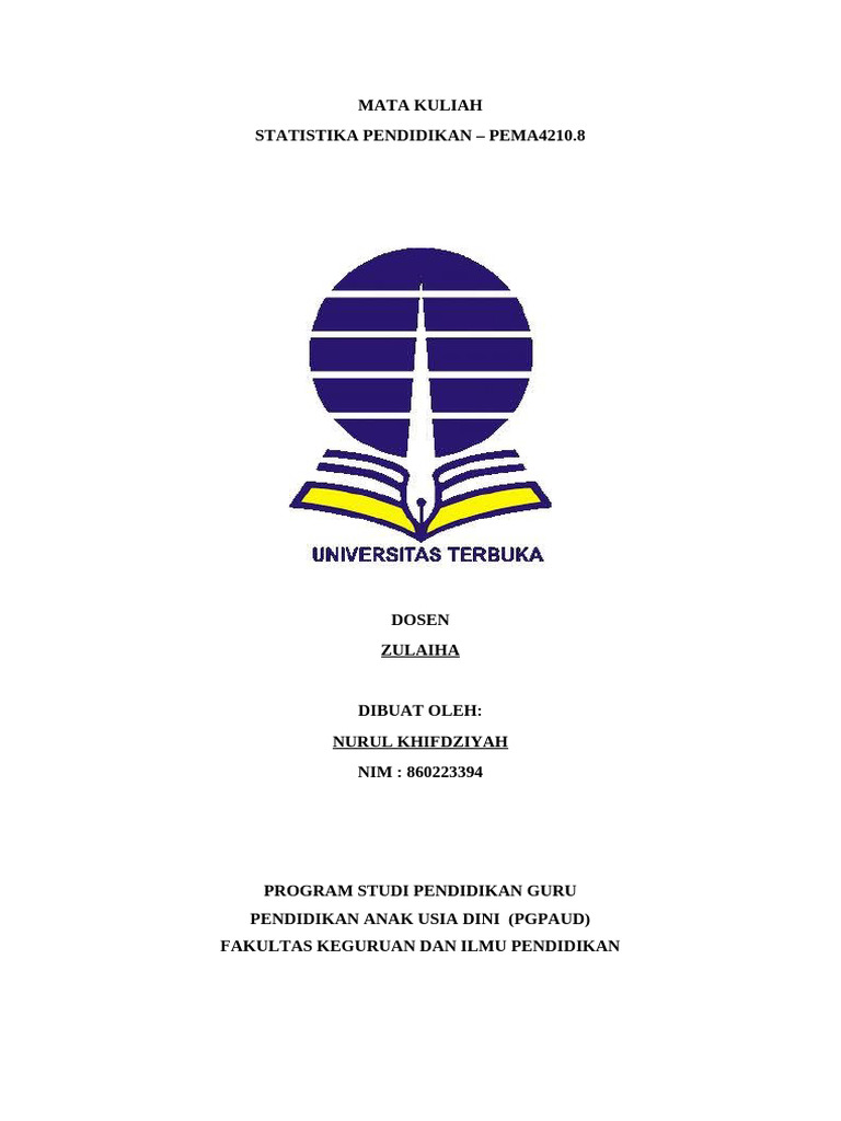 Tugas 3 - Statistika Pendidikan | PDF