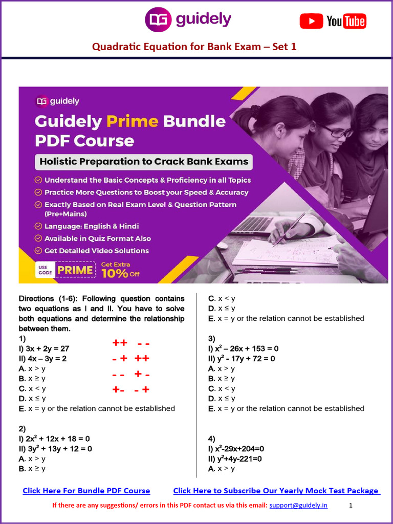 Quadratic Eq. | PDF | Data Collection | Algebra