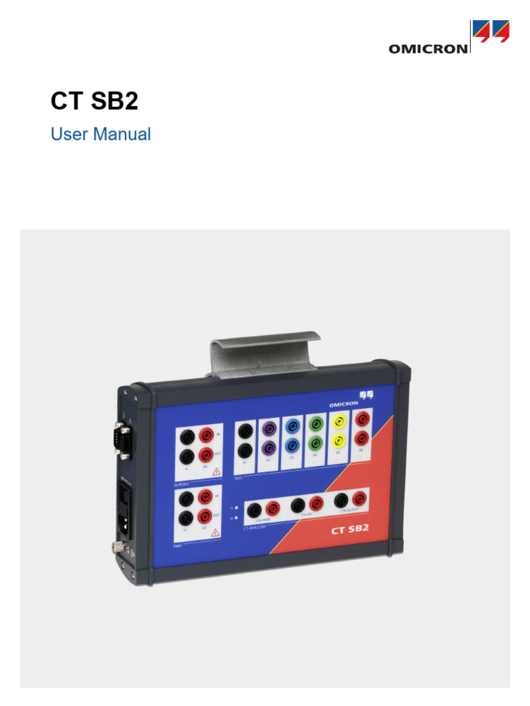 CT SB2 User Manual | PDF | Electrical Connector | Safety