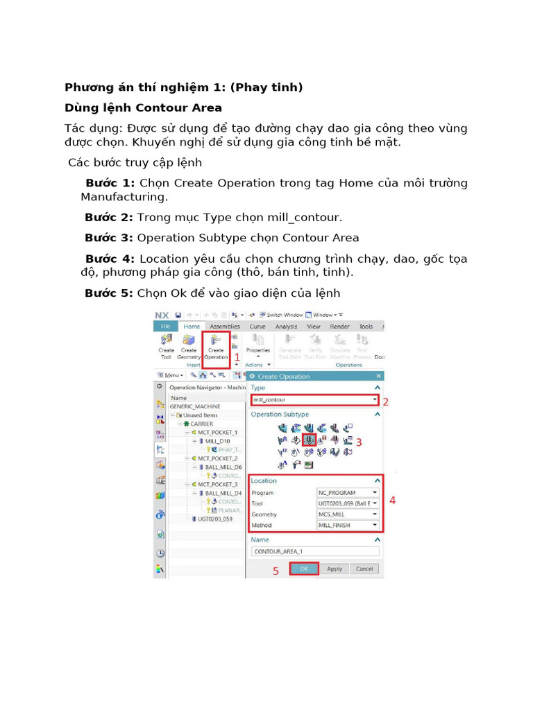 Phay Tinh Thí Nghiệm 1 | PDF
