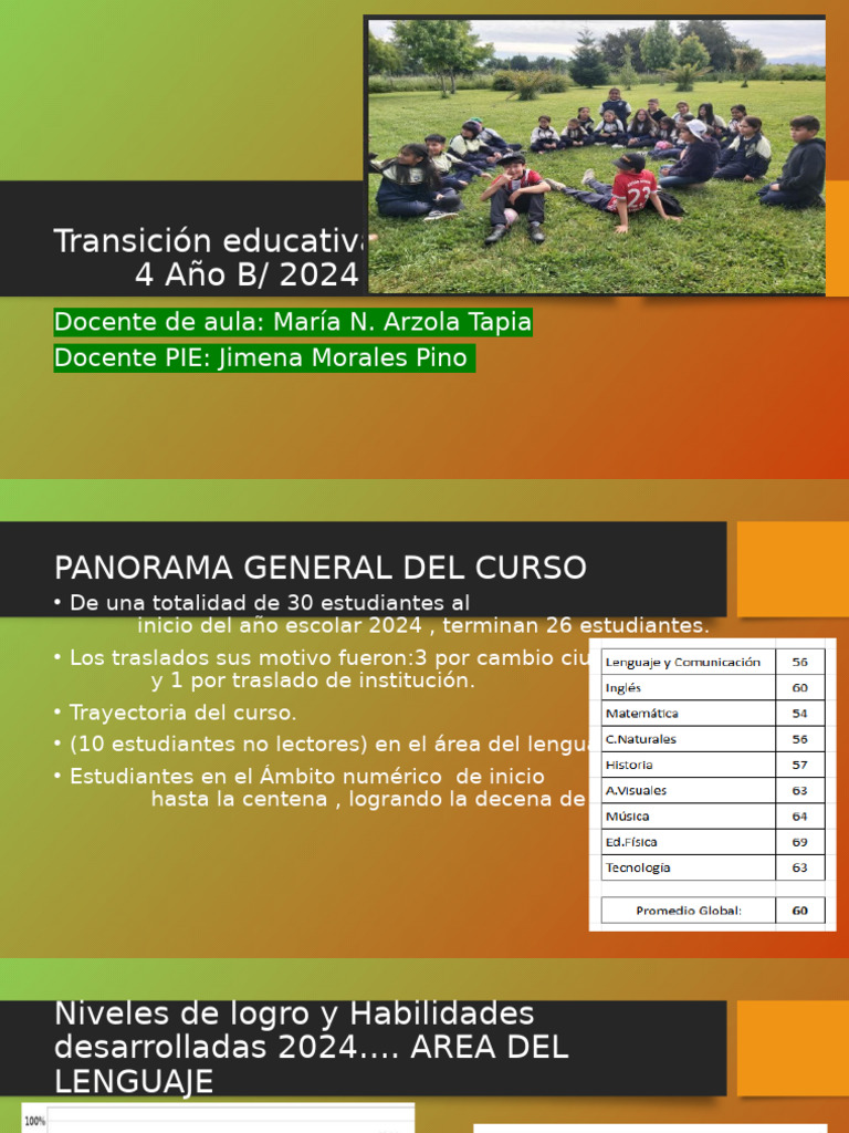 Transición Educativa 2024. | PDF