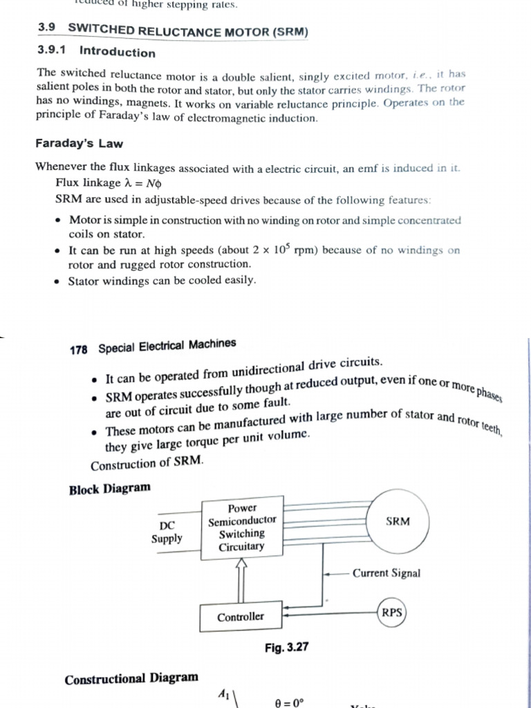 Swithced Reluctance Motor@Unit-3 | PDF | Electric Motor | Inductance