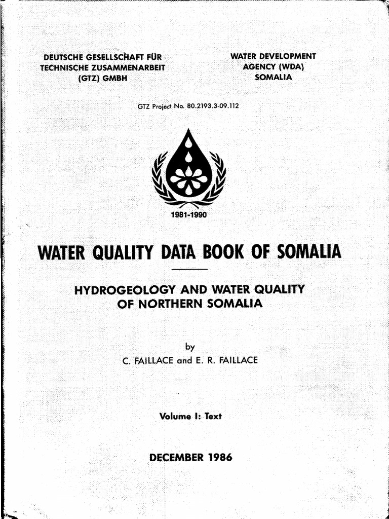 Faillace RTP WQDB Northern Somalia Vol 1 (Text) - 0 | PDF