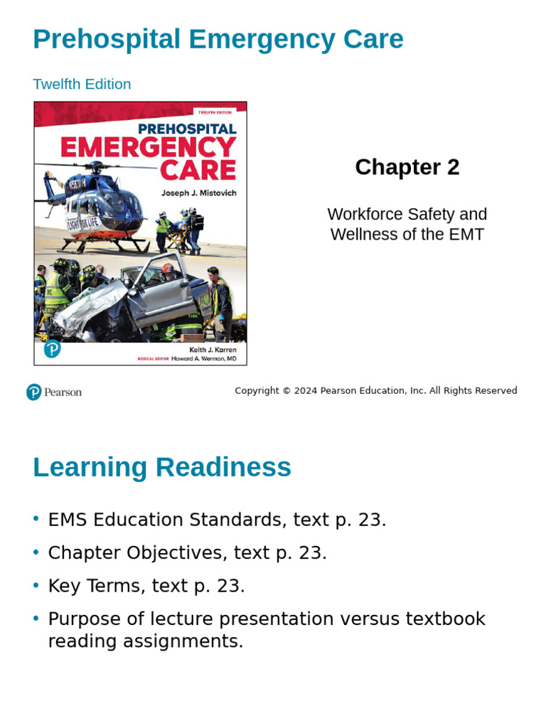 PEC12 Chap 2 - Workforce Safety and Wellnes of The EMT - Accessible | PDF | Pathogen | Infection