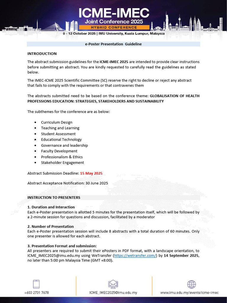 EPoster Submission & Presentation Guideline | PDF | Computing