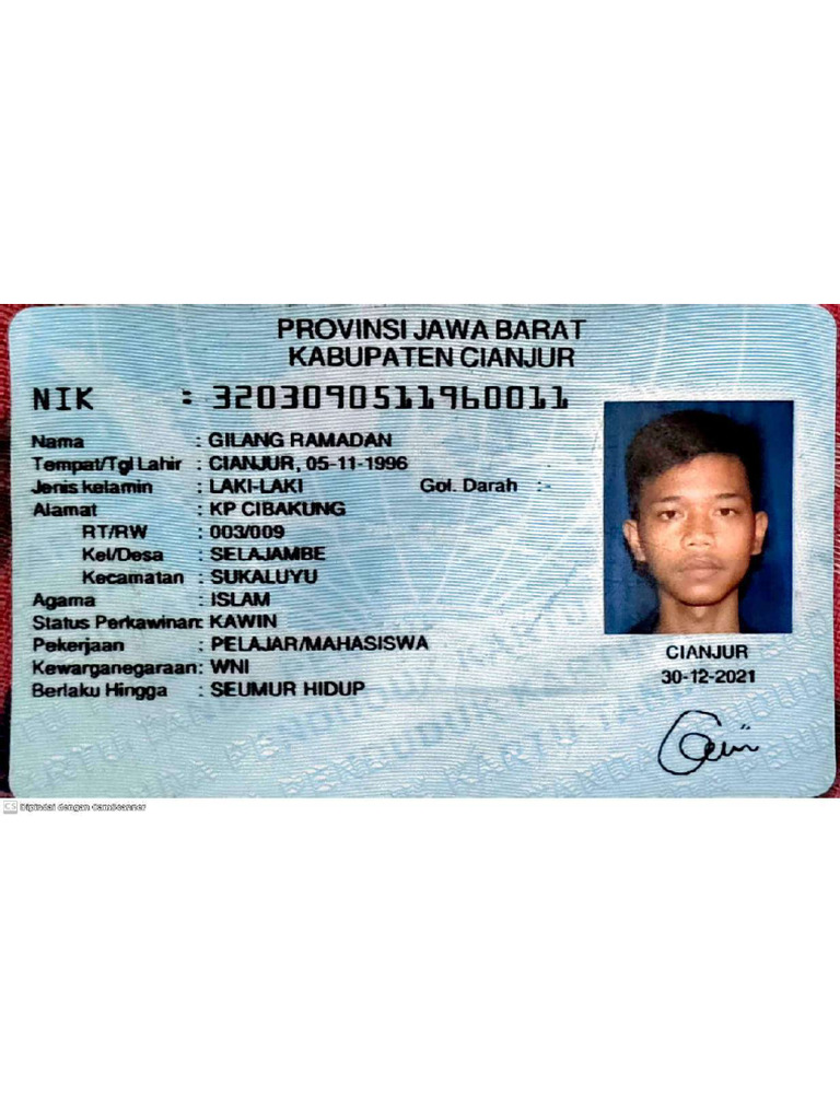 KTP Gilang Ramadan - Compressed | PDF