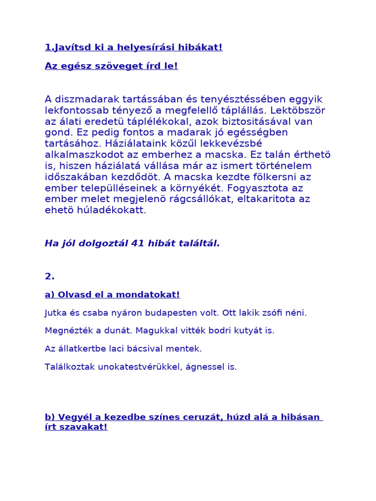 2. o. Nyelvtan | PDF