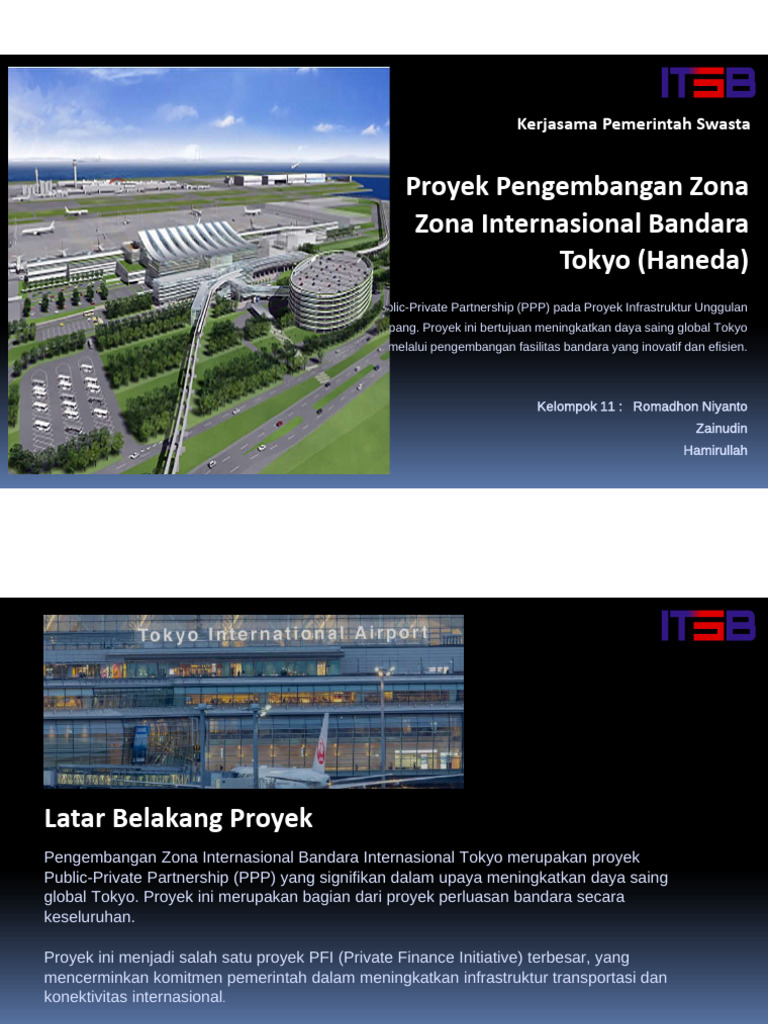 KPBU Pengembangan Zona Internasional Bandara Haneda Tokyo | PDF
