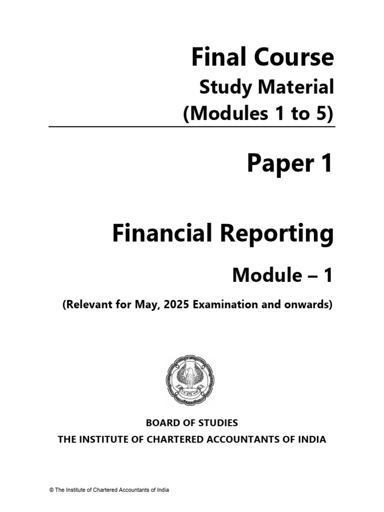 Final Course: Financial Reporting | PDF | International Financial ...