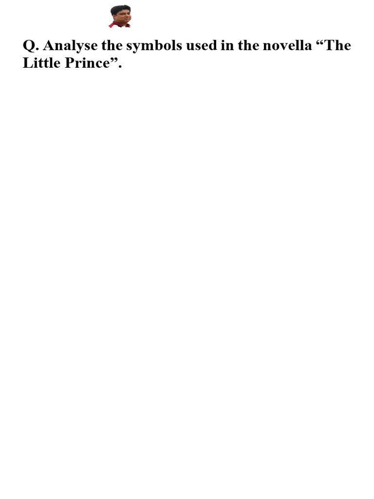 Little Prince Symbols | PDF | The Little Prince