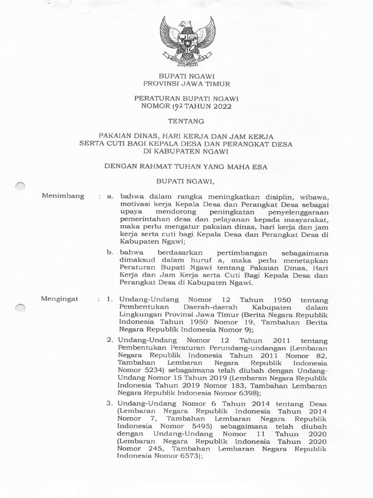 Perbup 192 Tahun 2022-629 | PDF