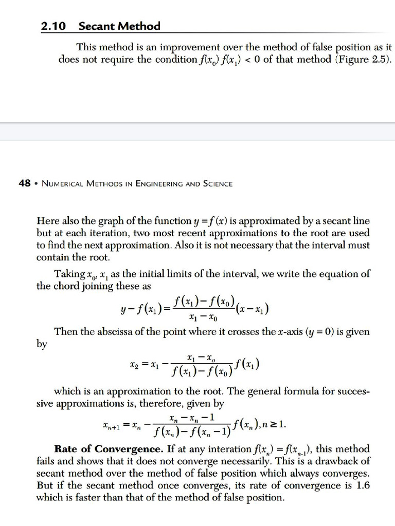 Secant Method | PDF