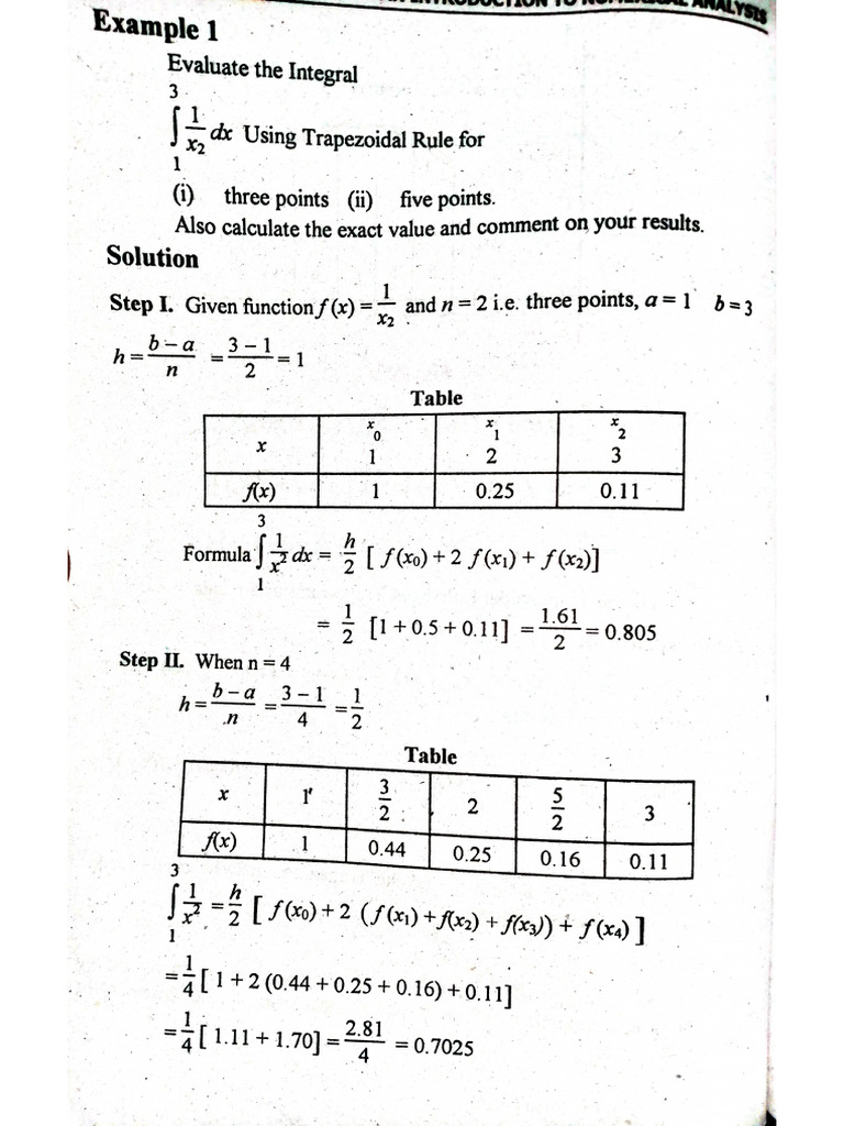 Numerical Integration | PDF