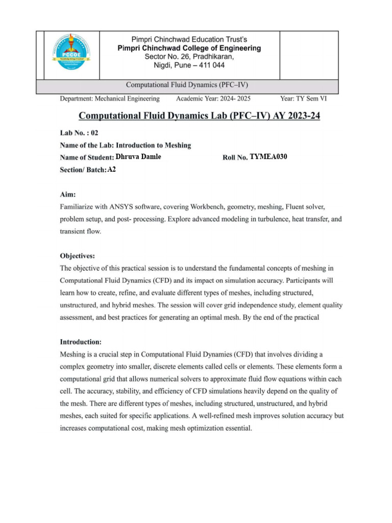 Fluid Dynamics | PDF