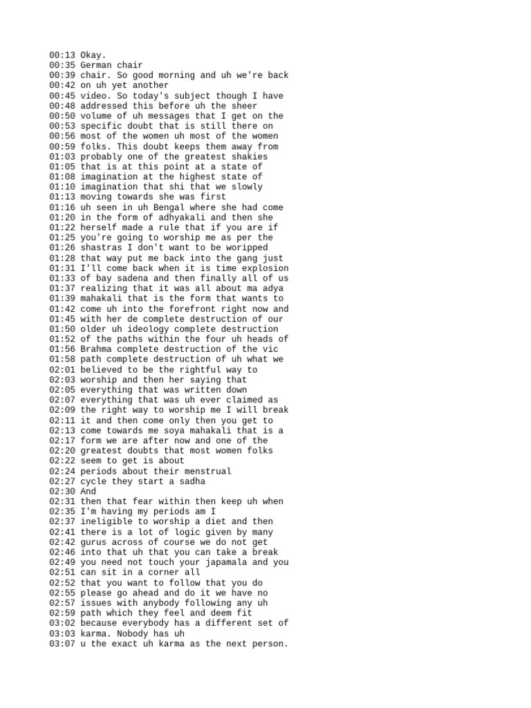 PERIODS and MAA MATANGI - THE SECRET OF DEVI | PDF