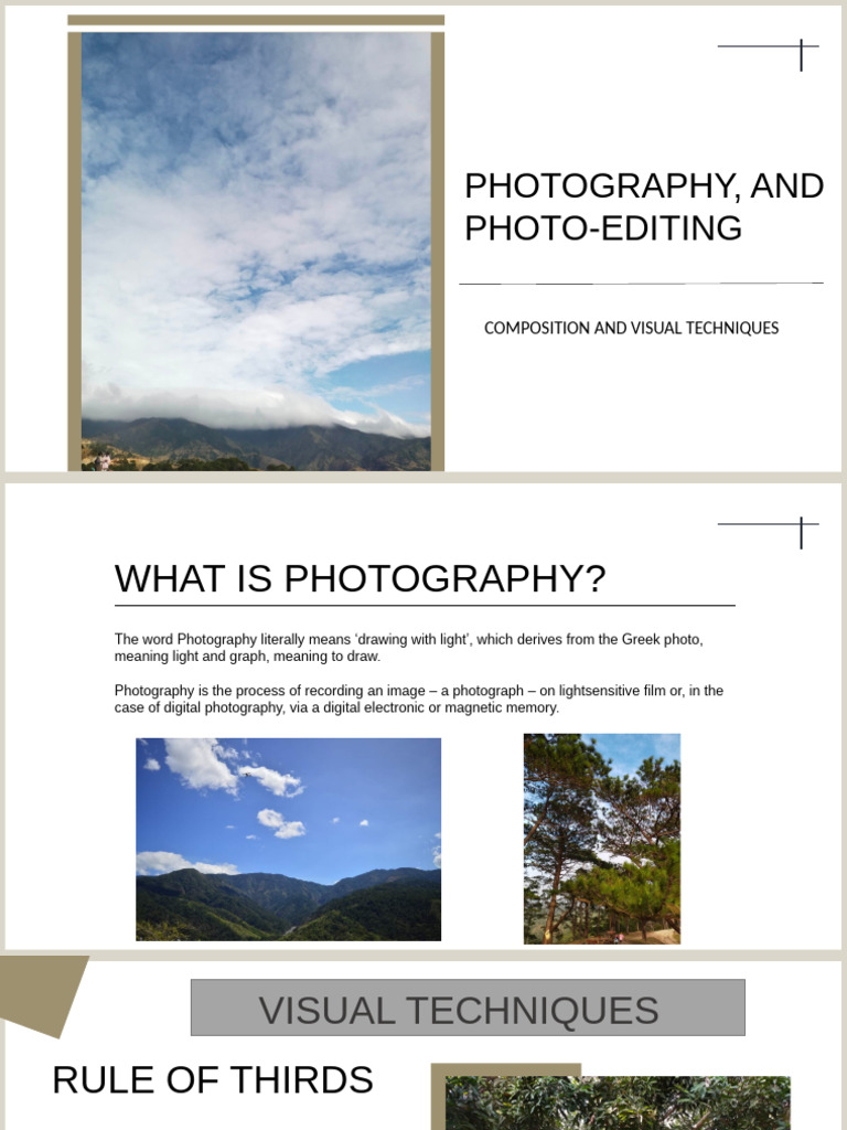 Ict Photography & Photo-Editing | PDF