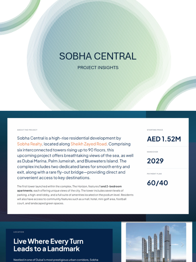 Sobha Central - Presentation | PDF