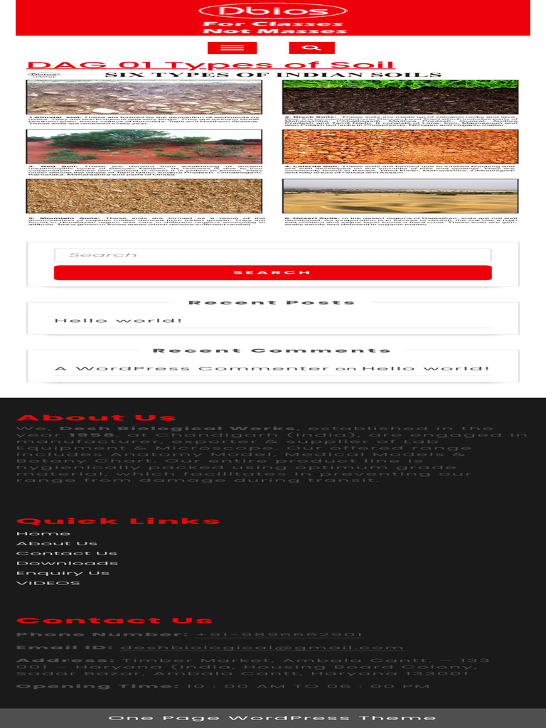 DAG 01 Types of Soil Dbios Charts | PDF
