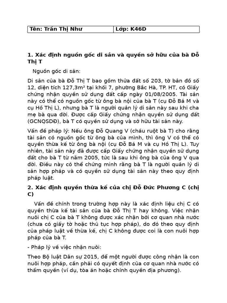 Kn-th Luật.trần Thị Như | PDF