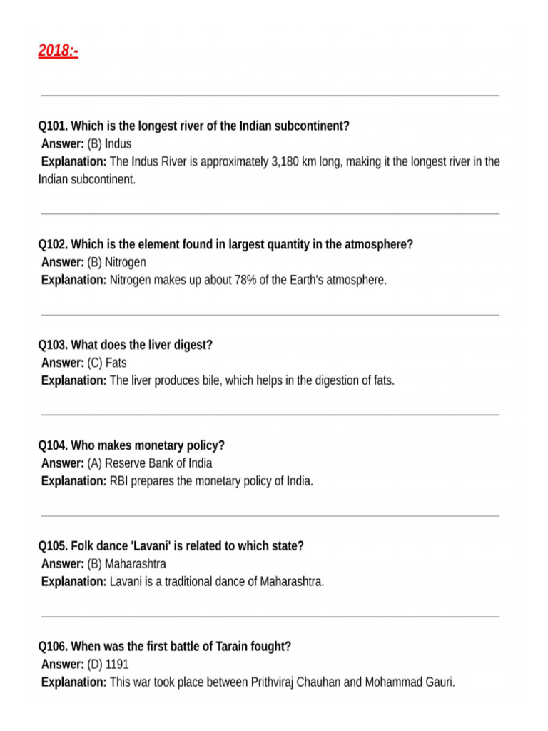 CSIR GK PYQs Solved English | PDF