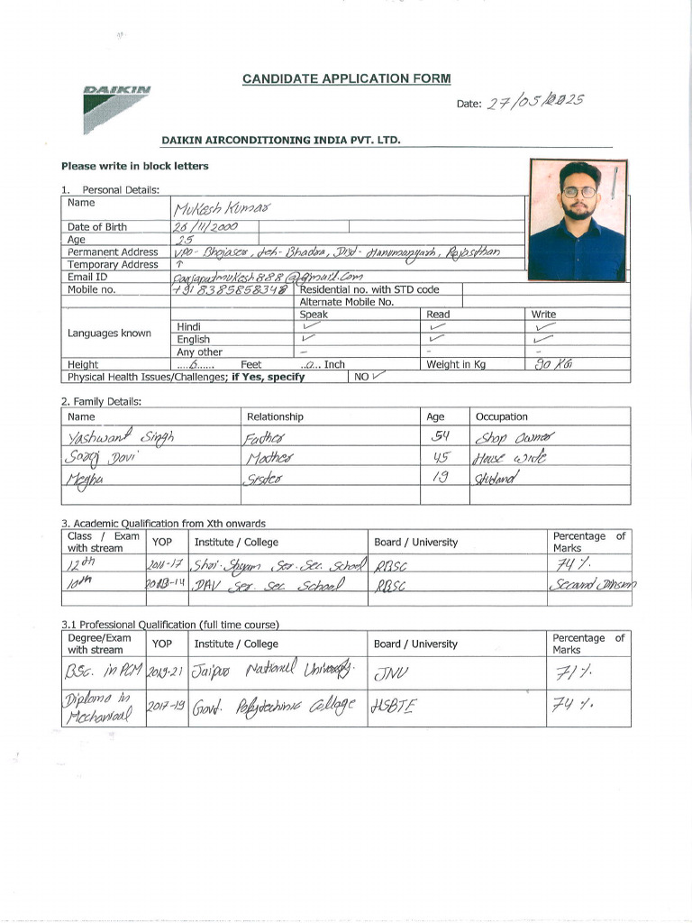 Mukesh Kumar - AISIN Automotive | PDF