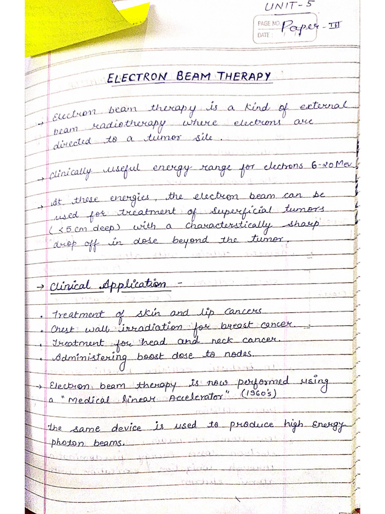 Electron Beam Therapy | PDF