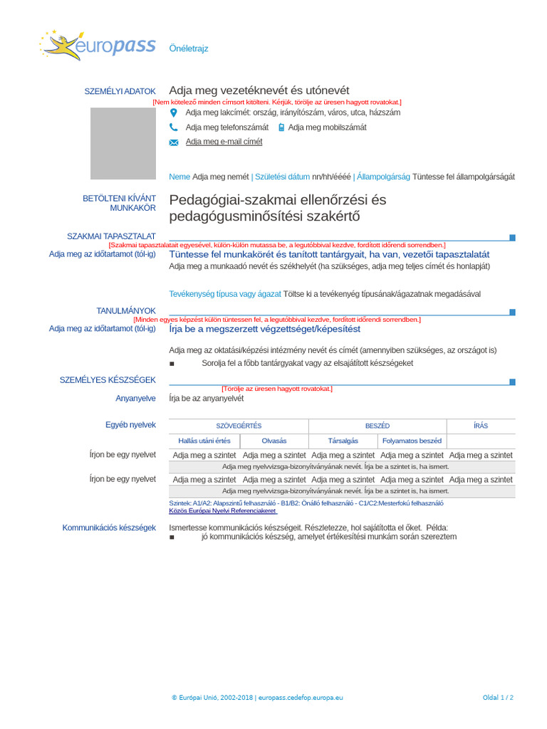 Europass_CV | PDF
