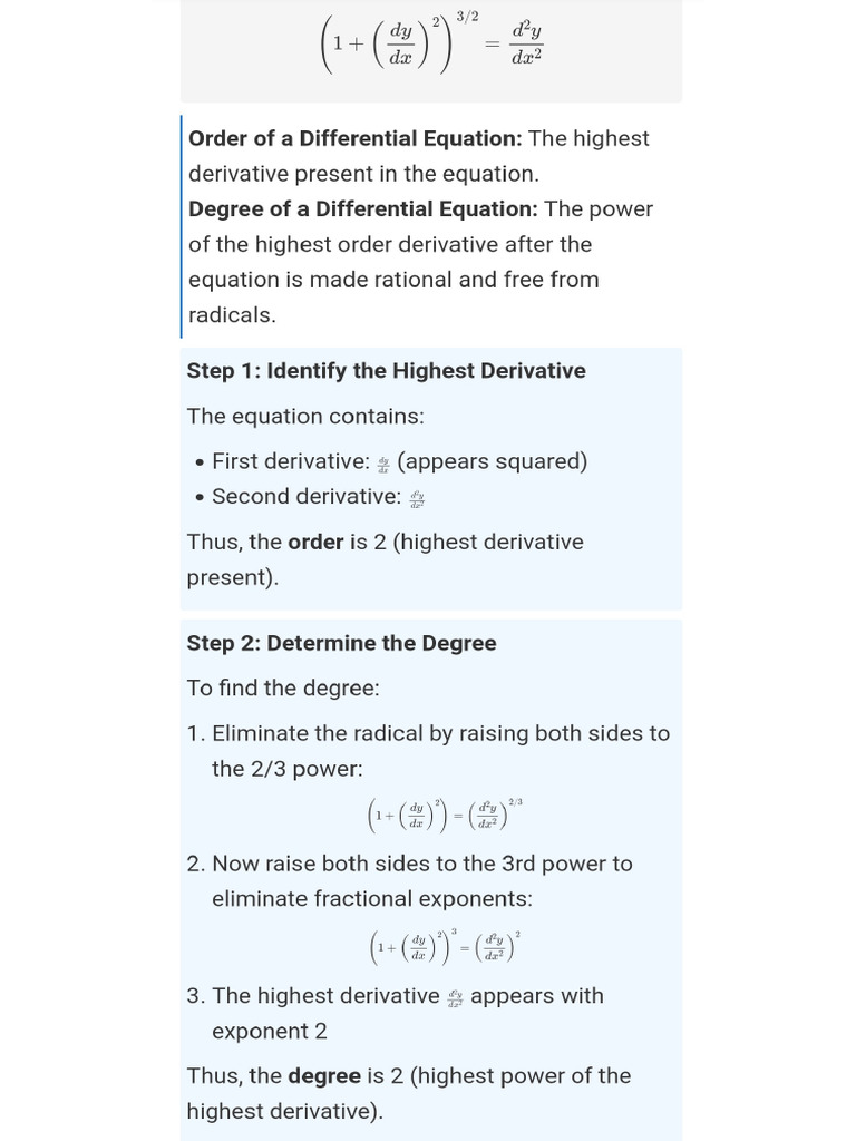 Differential Equation-1 | PDF