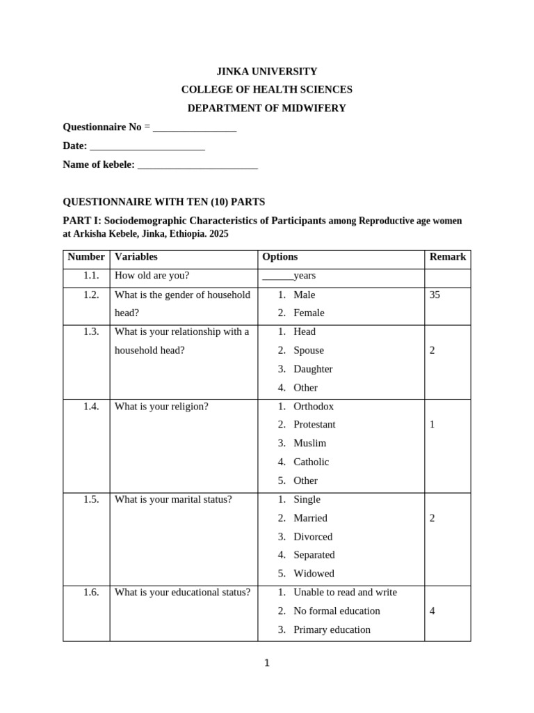 CBTP Questionnaire For Midwifery Students | PDF | Childbirth | Pregnancy