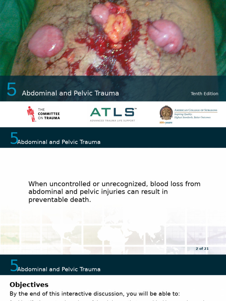 Chapter 5_Abdominal and Pelvic Trauma ATLS LAMPUNG | PDF | Major Trauma ...
