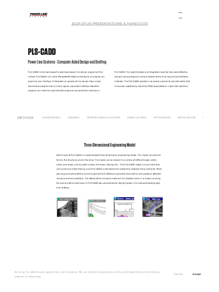 PLS-CADD: Advanced Power Line Design Software | PDF | Computer Aided ...