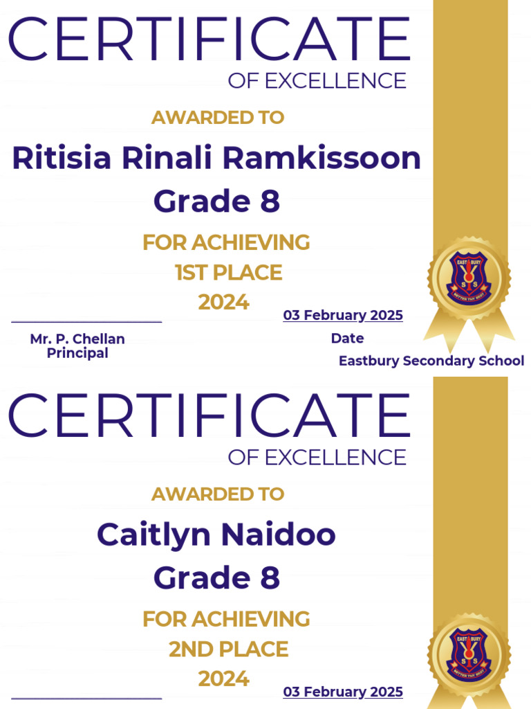 Top Achiever Certificates | PDF
